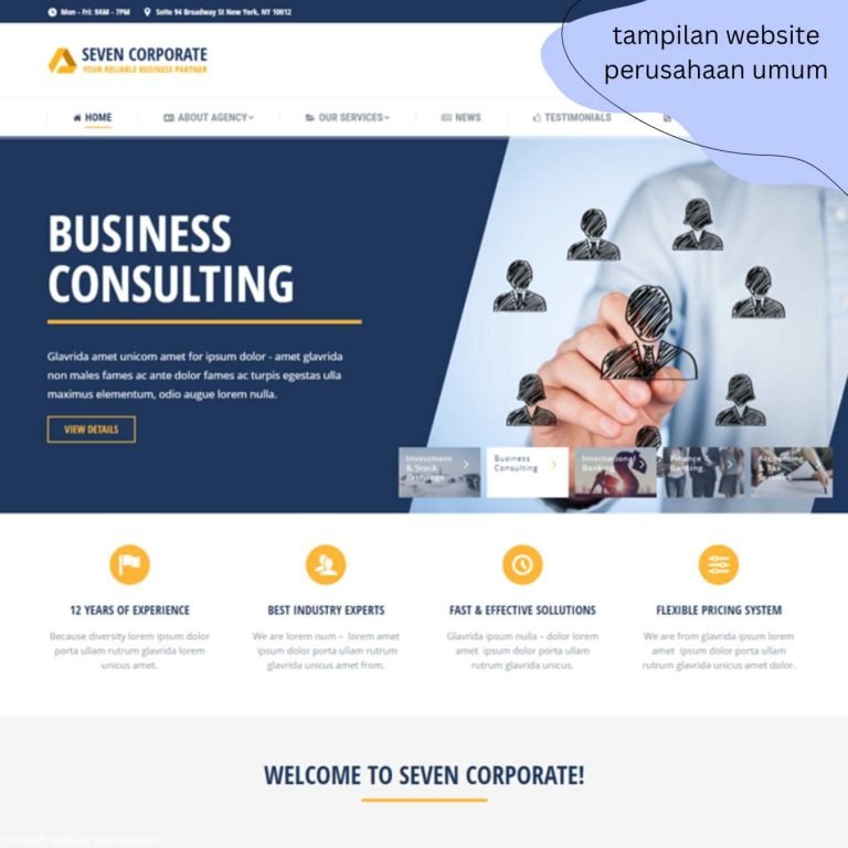 Jasa Buat Website Company Profile Eksklusif Murah Bergaransi